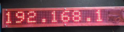 Wifi Enabled 864 Pixel LED Matrix Display Embedded Lab