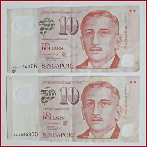 Sgd 10 Polymer Note Lhl Signature 2aa And 9aa Hobbies And Toys