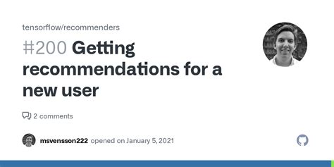 Getting Recommendations For A New User Issue Tensorflow