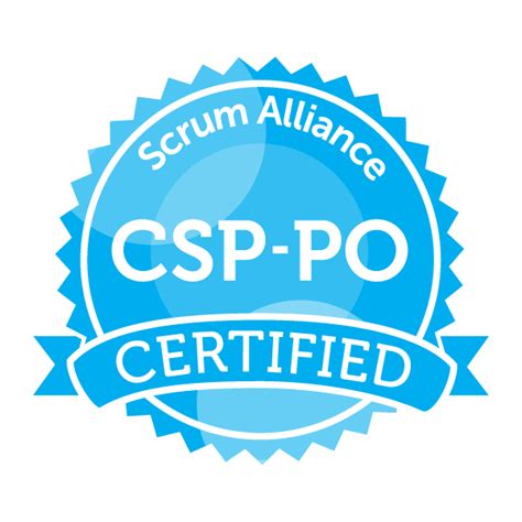 Certified Scrum Professional Product Owner CSP PO