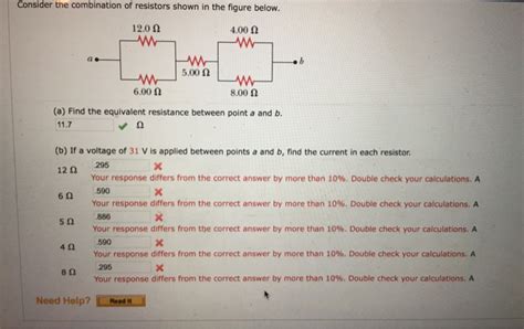 Solved Consider The Combination Of Resistors Shown In The