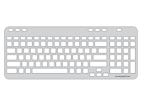 Logitech K360 Wireless Keyboard Keyguard 553 Keyguard Assistive Technology