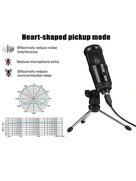 Bm 800 Usb Condenser Microphone Kit For Computer Noise Reduction High Sampling Rate Mic For