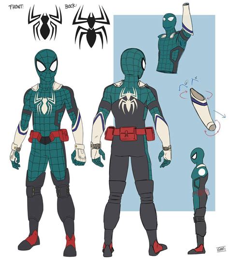Spider Deku Front And Back By Everyfan180 On Deviantart