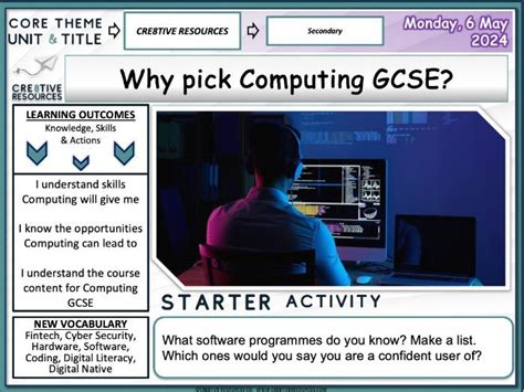 Gcse Computing Careers Options Lesson Teaching Resources