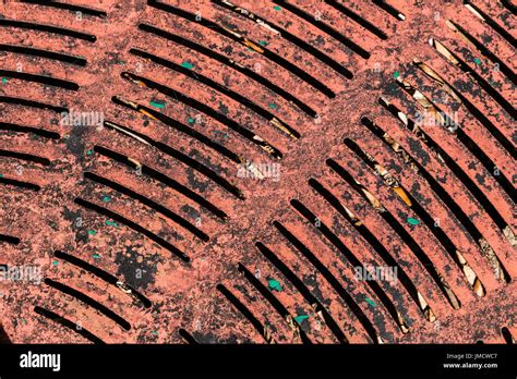 Steel Drain Around Tree Planted On Street Stock Photo Alamy