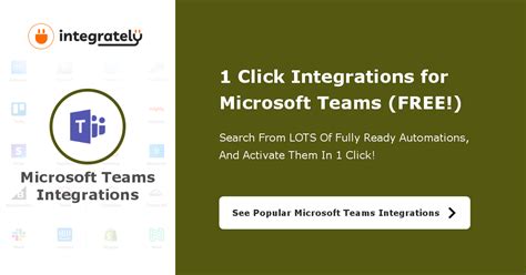 Microsoft Teams Integrations 37 065 1 Click Integrations