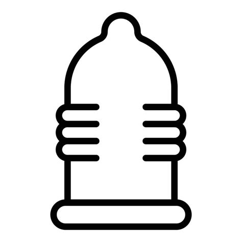 New Condom Icon Outline Vector Health Control 14941871 Vector Art At