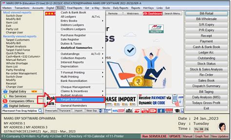 How To Set Salesman Wise Target In Marg Software