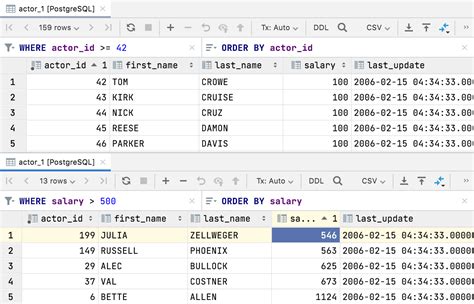 Editor Basics DataGrip Documentation