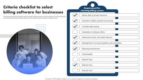 Criteria Checklist To Select Billing Software Billing Management System PPT PowerPoint