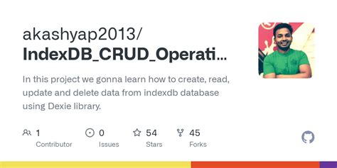 github akashyap2013 indexdb crud operations in this project we gonna
