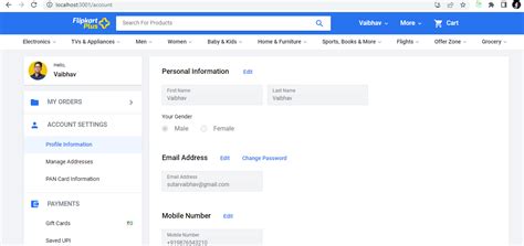 GitHub Vaibhav Sutar Flipkart Clone