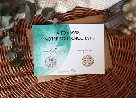 Paper Party Supplies Paper Blue Baby Sex Announcement Personalized Scratch Card A6 Etna Com Pe