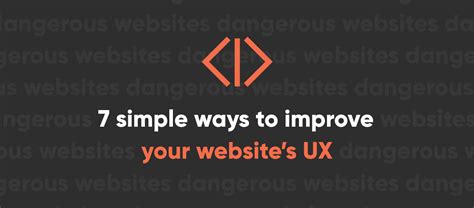 7 simple ways to improve your website s ux perrill
