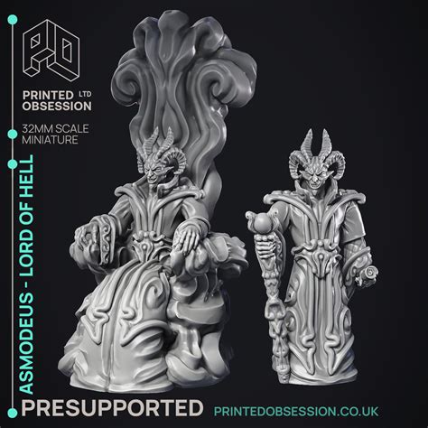 3d File Asmodeus Hell Hath No Fury Presupported Illustrated And