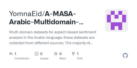 github yomnaeid a masa arabic multidomain aspect based sentiment