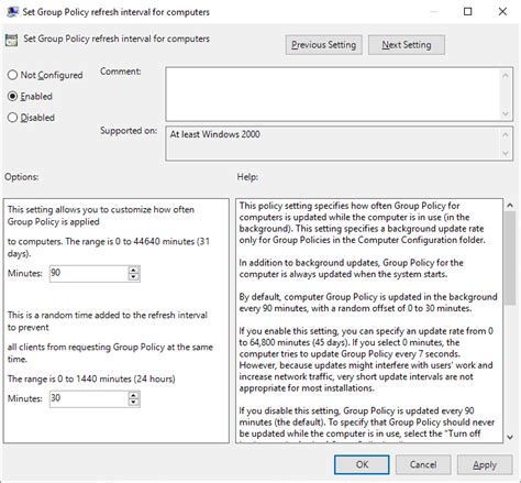 Tutorial Gpo Configure The Policy Refresh Interval Step By Step