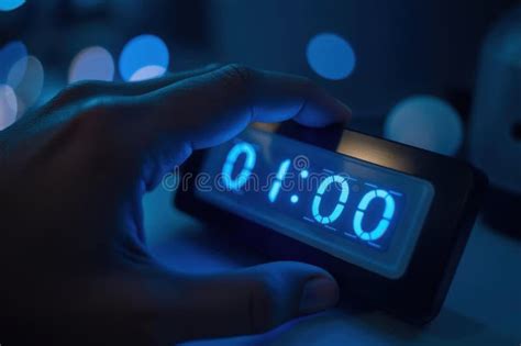 Pomodoro Technique Timer Close Up Dark Blue Background Modern Workflow Stock Photo Image Of