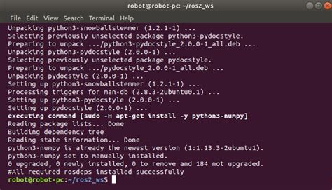 Installing Dependencies Using Rosdep ROS Robotics Projects Second Edition Book
