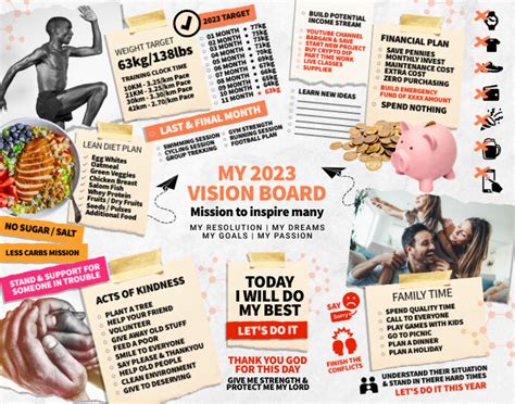 Goals Vision Board Template Postermywall