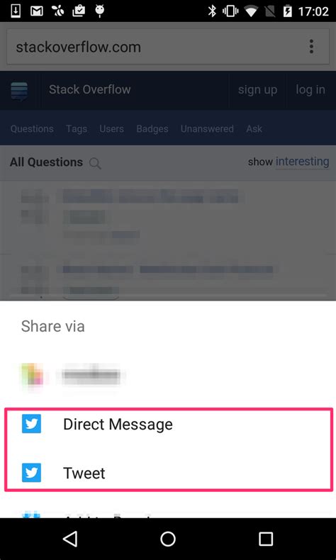 Android Hide Own Implicit Intent From Share List Stack Overflow