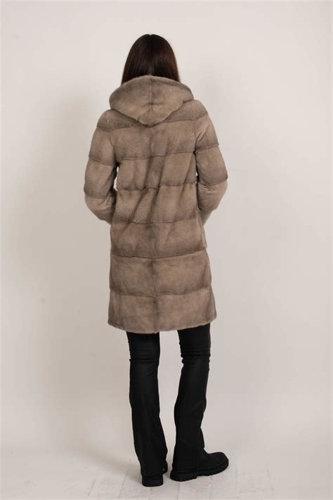 Шуба норкова трансформер з капюшоном Світ Шкіри та Хутра