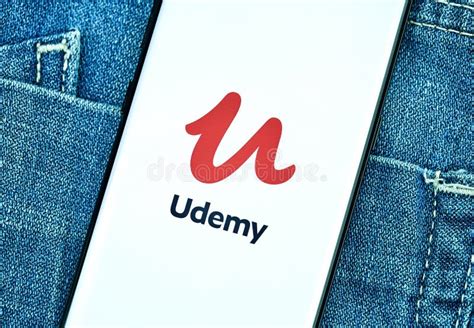 Udemy Mobile App On Samsung S8 Editorial Stock Image Image Of Connection Concept 153156629