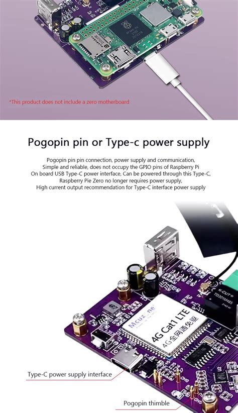 Raspberry Pi Zero 4g Cat1 Lte Ethernet Expansion Board Drive Free Rs485 Pi Zero W Wh 2w Type C