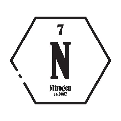 Nitrogen Chemistry Icon 34595380 Vector Art At Vecteezy