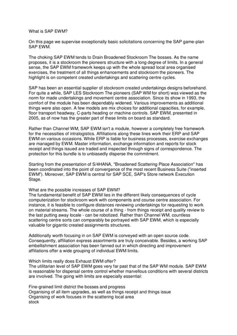 Ppt What Is Sap Ewm Powerpoint Presentation Free Download Id11704454