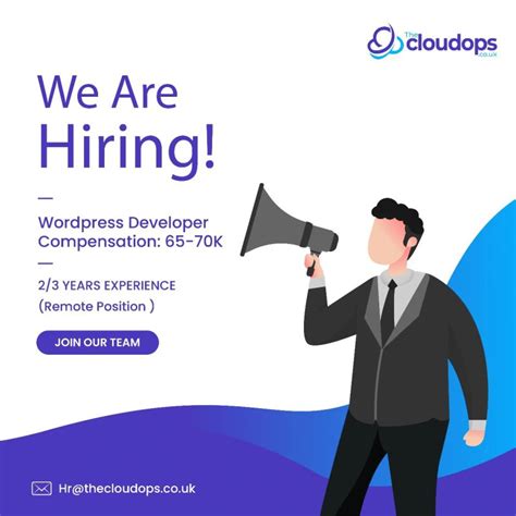 The Cloudops Ltd On Linkedin We Are Hiring 🔊 Were Seeking A Highly Skilled And Innovative