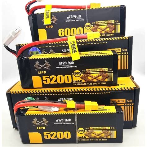Tomahawk Lipo Battery 2s 3s 4s Pulg Xt90 Xt60ec5t Plug Shopee Malaysia