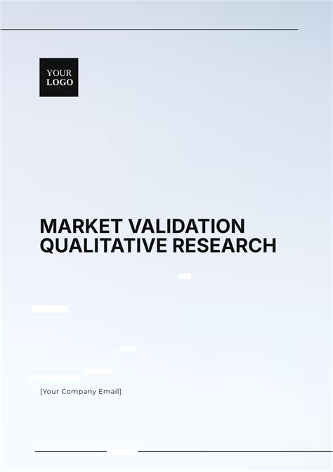 Free Market Validation Qualitative Research Template To Edit Online