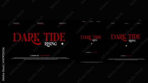 Cinematic Film Title Card Movie Poster Typography Overlay 163 Fully
