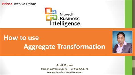 Ms Bi Tutorial How To Use Aggregate Transformation In Ssis Youtube