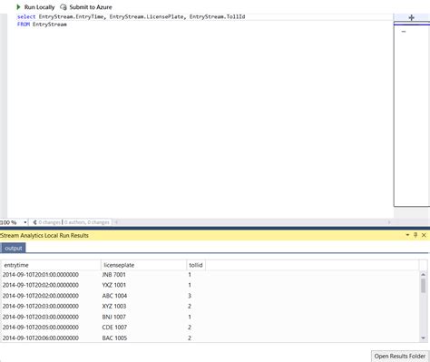 Test Azure Stream Analytics Queries Locally In Visual Studio Azure