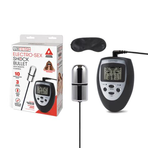 Lux Fetish Electro Sex Shock Bullet With Remote Dallas Novelty