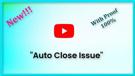 Youtube Auto Close Automatically Closing Issue Android And Ios 2022