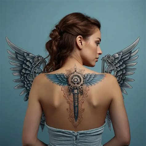 Sword Tattoos On Back Meaning Symbolism 142 Designs Hbtat2