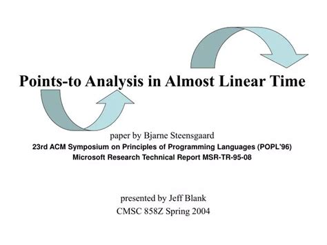 PPT Points To Analysis In Almost Linear Time PowerPoint Presentation ID