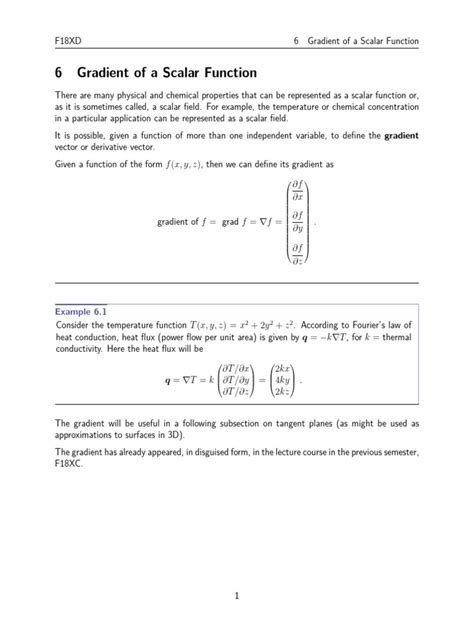 6 gradient of a scalar function f x f y f z pdf gradient flux