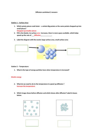 Diffusion And Surface Area Lesson Aqa 9 1 Gcse Combined Science