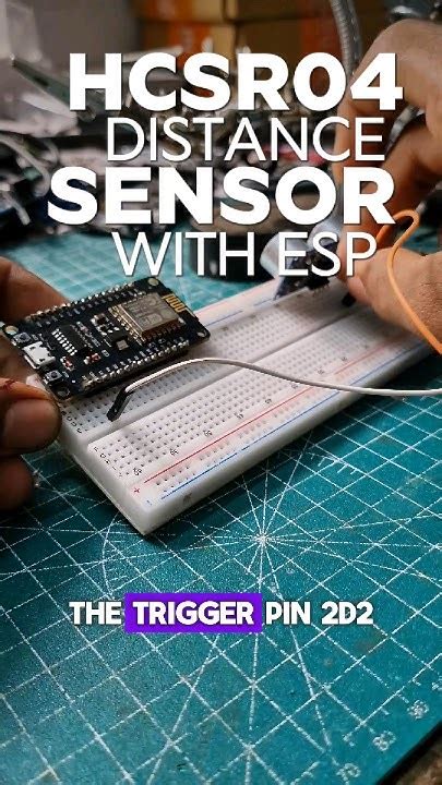 Measuring Distance With Ultrasonic Sensor And Esp8266 Arduino Electronics Projects Youtube