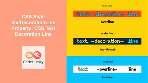 Css Text Decoration Property Css Text Decoration Codelucky