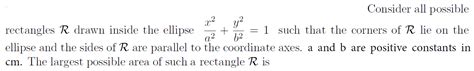 Solved 22 22 Consider All Possible Rectangles R Drawn Inside