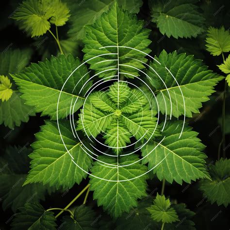 Premium Photo Illustration Of Image Of Plant Flowering Leaves Showing Fibonacci