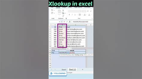 Xlookup In Advanced Excelyoutube Youtubeshorts Viral Exceltips Shortvideo Youtube