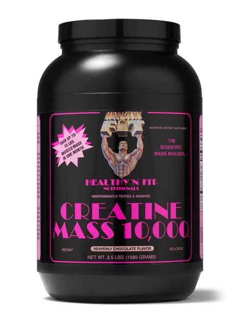 Creatine Mass 10000 Vanilla Ice Cream Flavor 35lbs Healthy N Fit